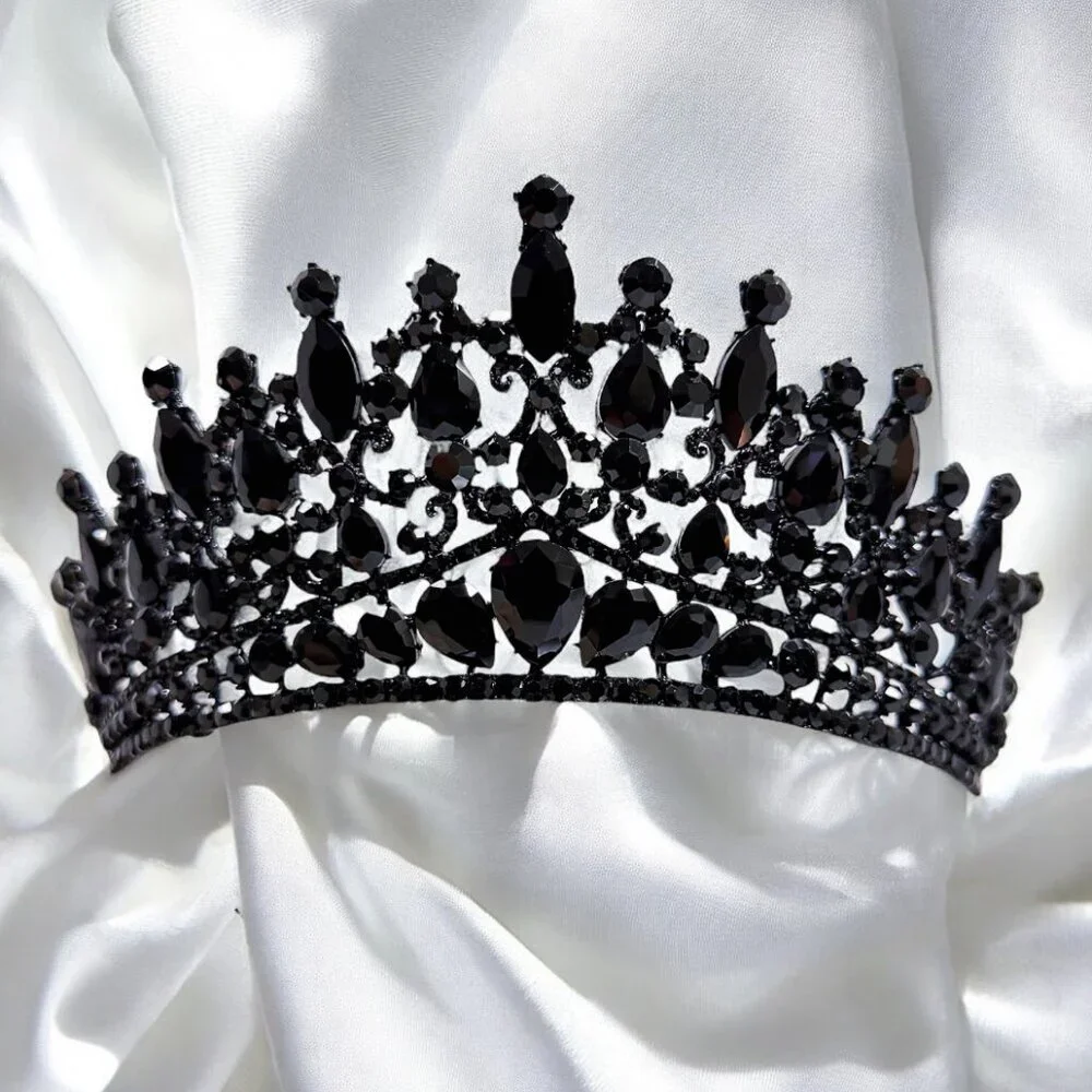 Handmade | Jewelry | Gothic Wedding Headpiece Witch Queen Tiara Black ...